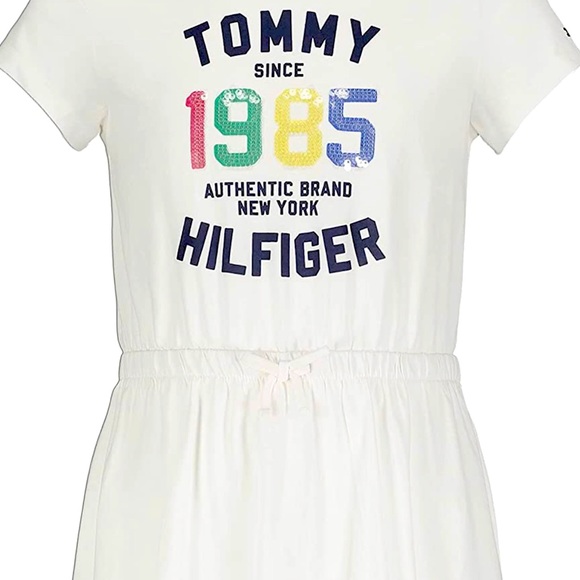 Tommy Hilfiger | Dresses | Tommy Hilfiger Cute White Dress Girls | Poshmark